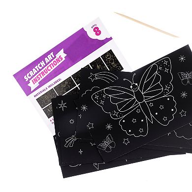 Pulsar Sparkle Magic Glow in the Dark Scratch Art Kit