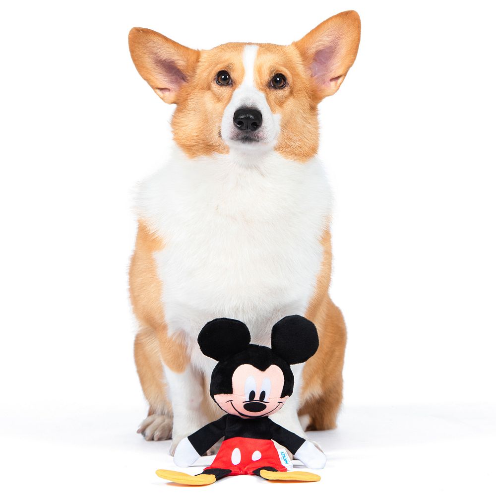 Disney's Mickey Mouse Plush Head Flat Body Dog Toy