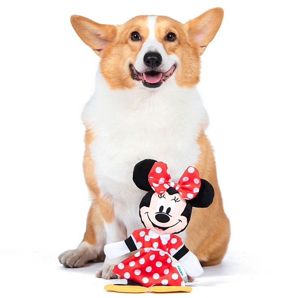 Disney's Minnie Mouse Plush Head Flat Body Dog Toy