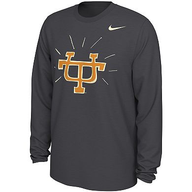Men's Nike Anthracite Tennessee Volunteers UT Smokey Long Sleeve T-Shirt