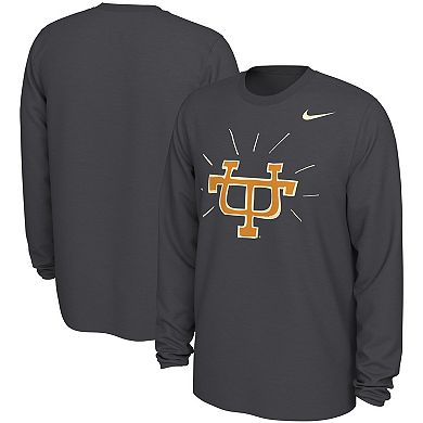 Men's Nike Anthracite Tennessee Volunteers UT Smokey Long Sleeve T-Shirt
