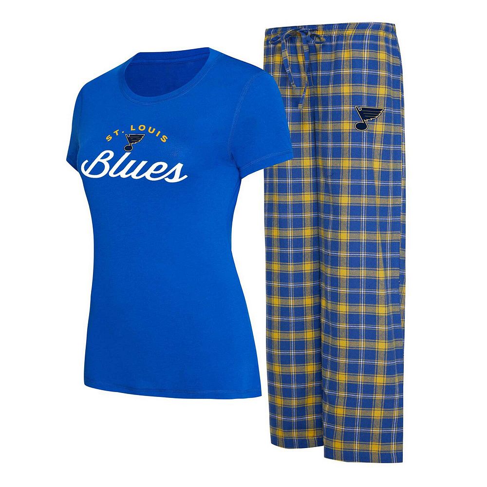 Women's Concepts Sport Blue/Gold St. Louis Blues Arctic T-Shirt ...