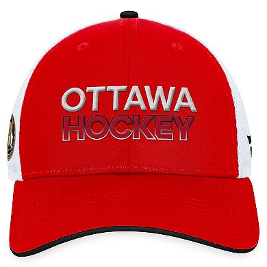 Men's Fanatics Branded Red Ottawa Senators Authentic Pro Rink Trucker ...