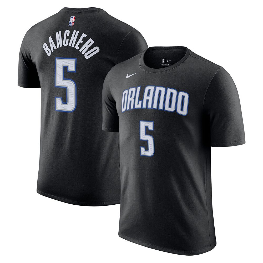 Men's Nike Paolo Banchero Black Orlando Magic Icon 2022/23 Name ...