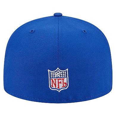 Men's New Era Royal Seattle Seahawks Throwback Main 59FIFTY Fitted Hat