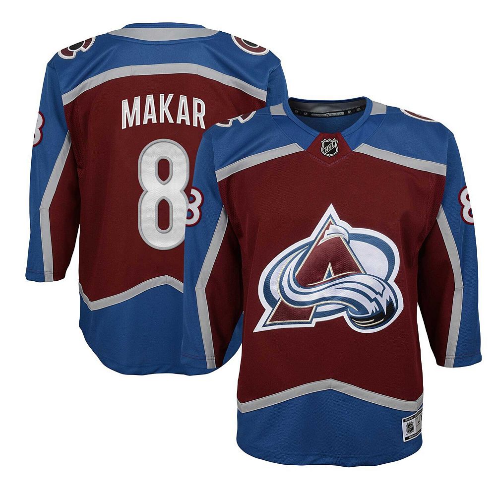 Youth Cale Makar Burgundy Colorado Avalanche Home PremierÂ Player Jersey