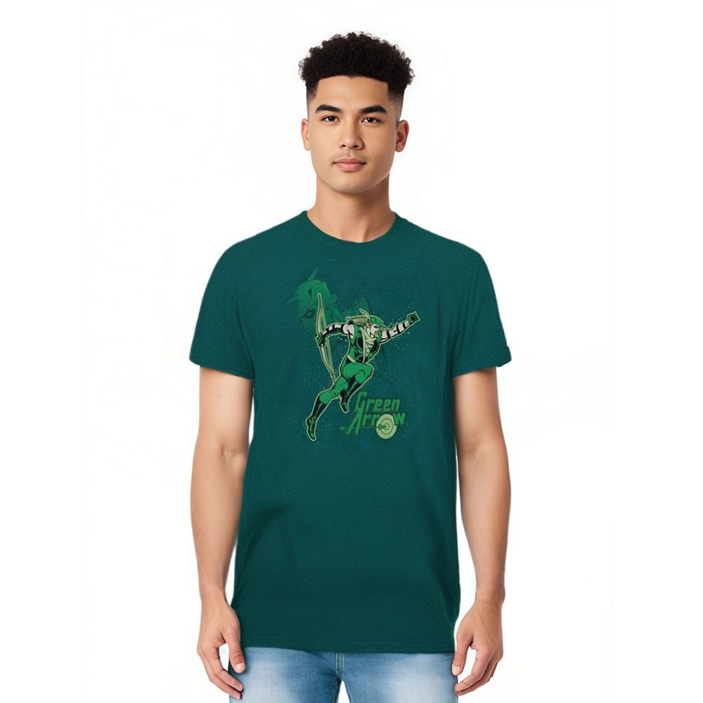 Dc Comics Green Arrow Green Arrow In Action Short Sleeve Adult T-shirt