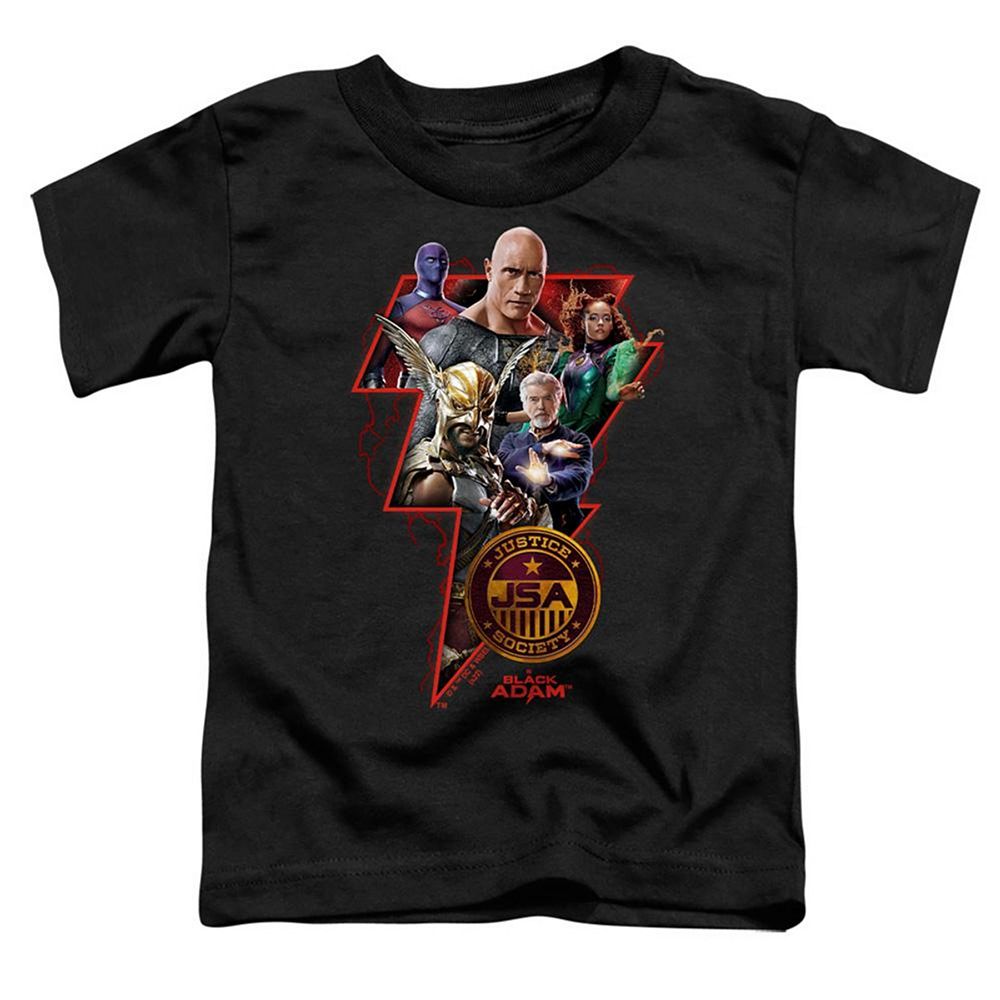 Black Adam Black Adam Character Bolt Short Sleeve Toddler T-Shirt
