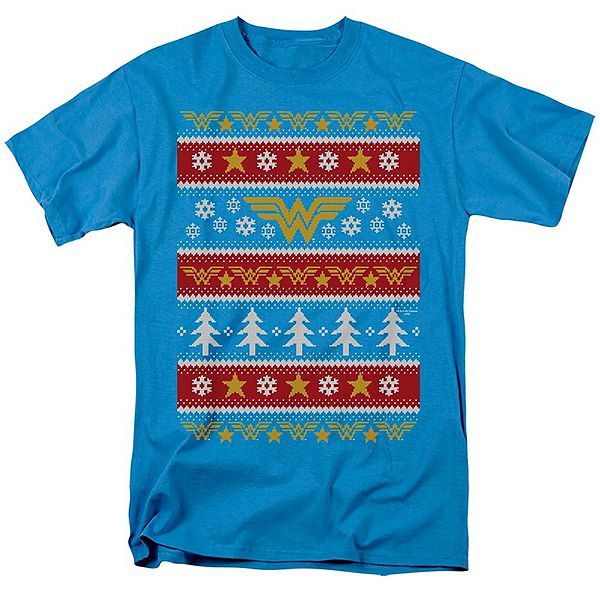 Dc Comics Wonder Woman Wonder Woman Christmas Sweater Short Sleeve ...