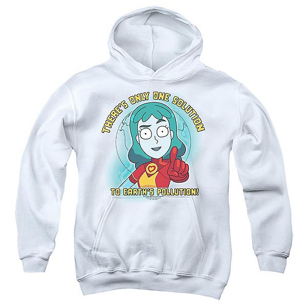 Rick And Morty Planetina Youth Pull Over Hoodie