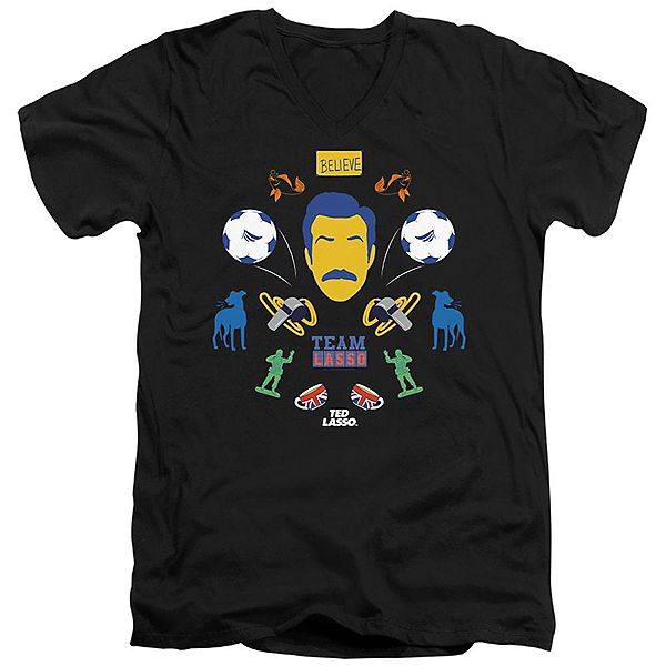 Ted Lasso Ted Lasso Icon Collage Short Sleeve T Shirt