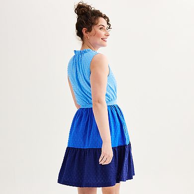 Women's Draper James Ruffle Neck Tiered Dress