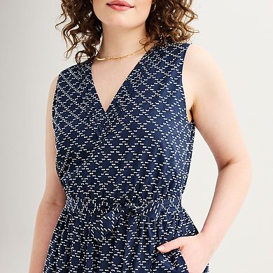 Women's Draper James Sleeveless V-Neck Belted Dress