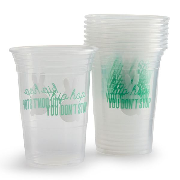 Design Clique 8-pc. Hip Hop Easter Bunny 16-oz. Plastic Cups Set