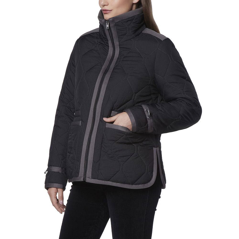 Women's Andrew Marc Marc New York Quilted Side Vent Jacket