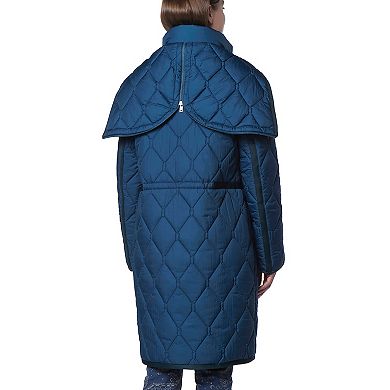Women's Andrew Marc Marc New York Split Hood Quilted Anorak Jacket