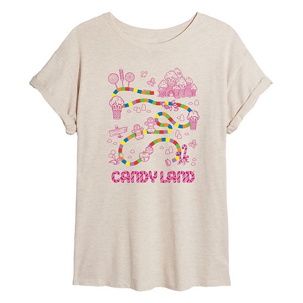 Juniors' Candy Land Oversized Tee