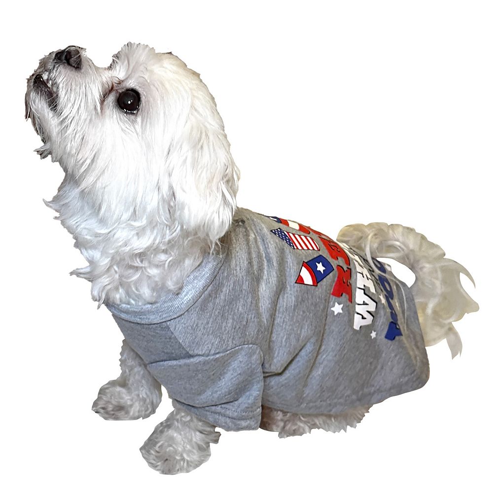 Woof "Red White Woof" Dog Tee