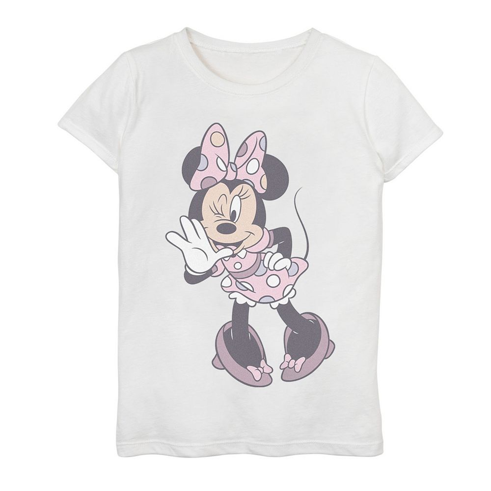 Girls Minnie Mouse Winking Graphic Tee