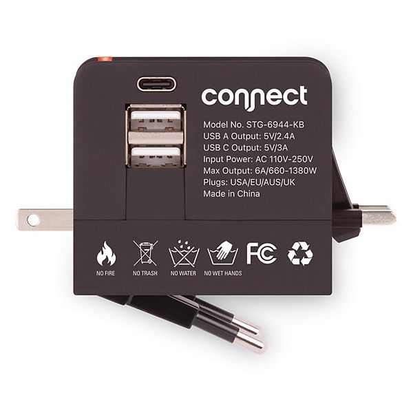 Connect USB Charger Travel Adapter