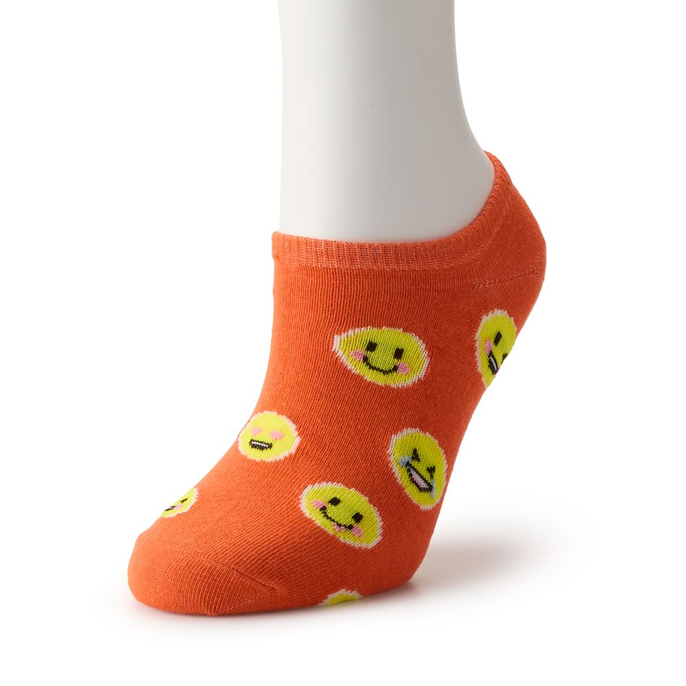 Women's Emoji Emotions No Show Socks