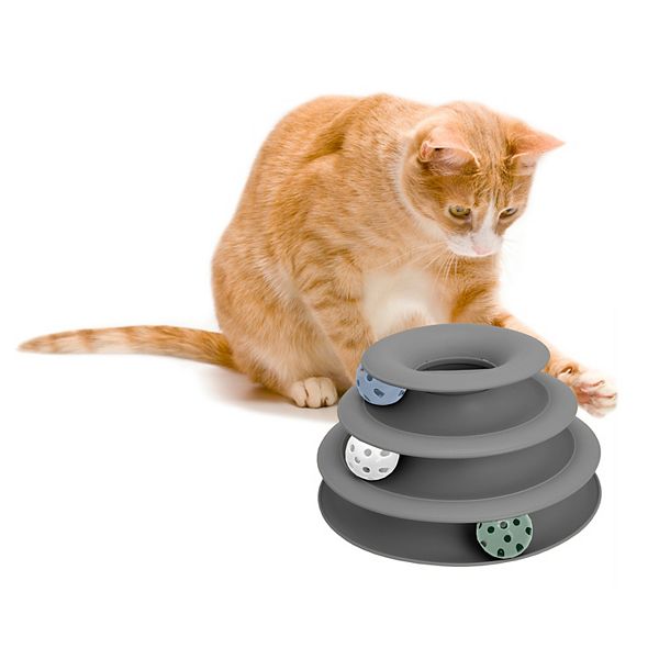 Kitty City Gray Ball Track Cat Toy