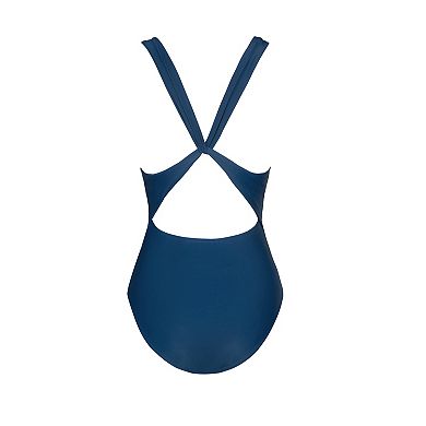 Women's Cupshe V Neck Tummy Control Ruched One-Piece Swimsuit