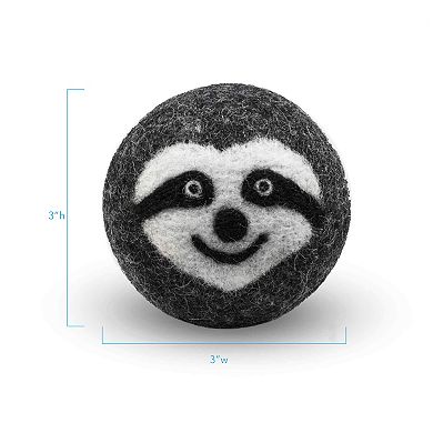 Animal Face Wool Ball Set (2pk)