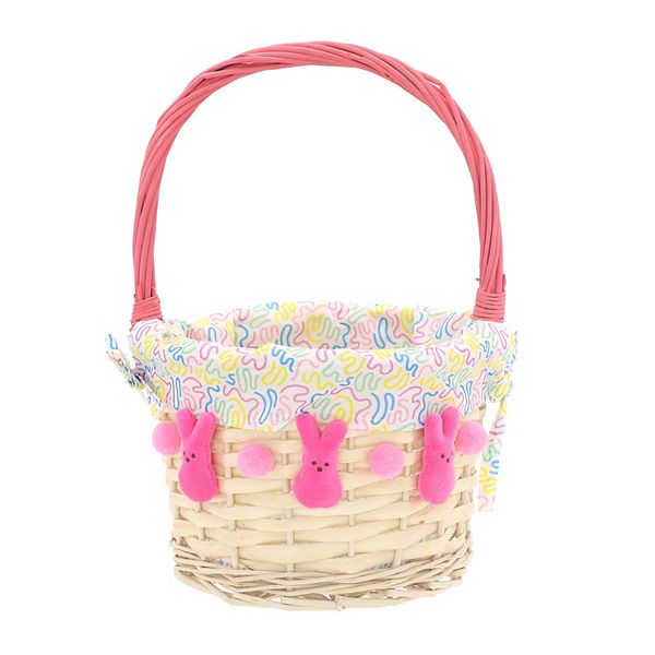 Dan Dee Peeps Wicker & Pom Pom Easter Basket