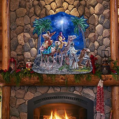 The Magic of Three Kings Nativity 24-Inch Door Decor by D. Gelsinger ...