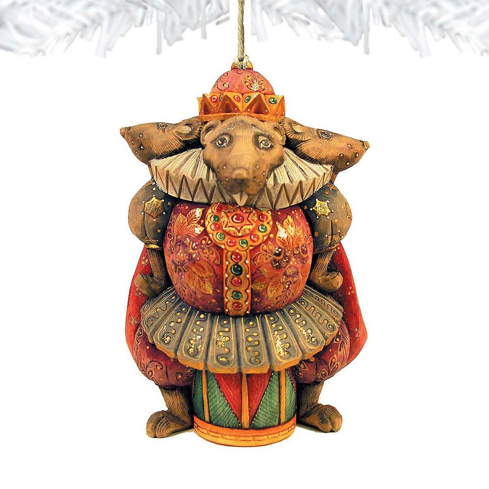 Set of 2 - Jester Wooden Holiday Ornaments by G. DeBrekht ...