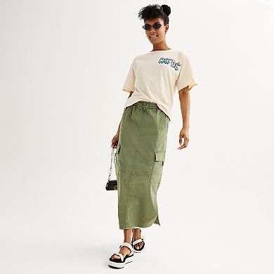 Juniors' AC/DC Rock or Bust Graphic Oversized Boyfriend Tee