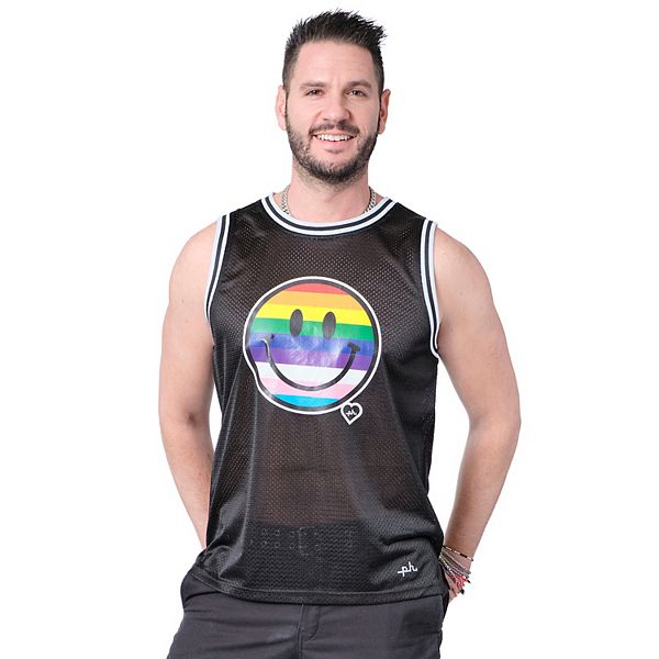 ph by The Phluid Project Adult Basketball Jersey with Rainbow Smiley ...