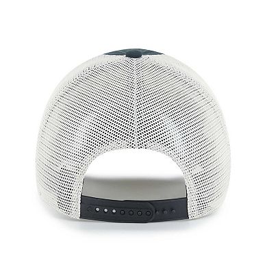 Men's '47 Black San Antonio Spurs Five Point Patch Clean Up Adjustable Hat