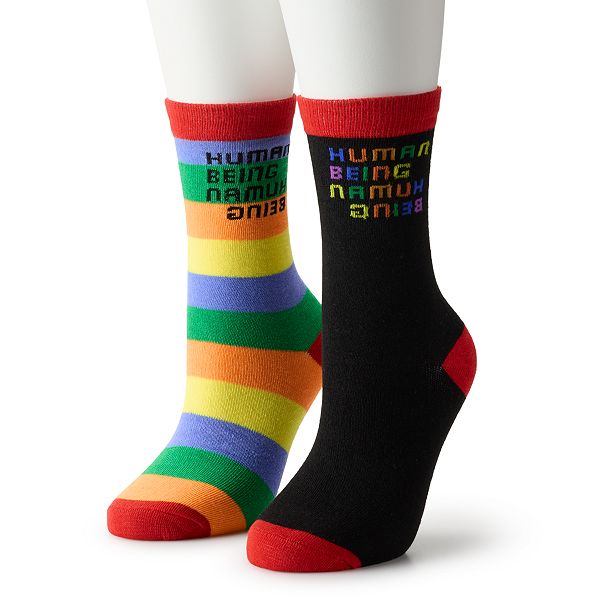 Ph By The Phluid Project 2-pk. Pride Month Crew Socks