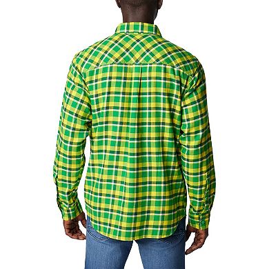 Columbia Green Oregon Ducks Flare Gun Flannel Long Sleeve Shirt