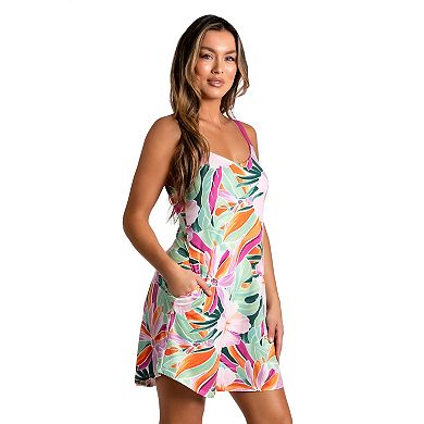 Women's Lilac+London Tropical Floral Print Chemise