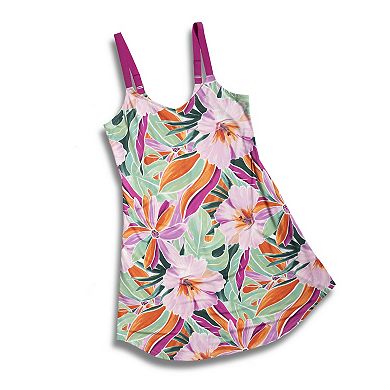 Women's Lilac+London Tropical Floral Print Chemise