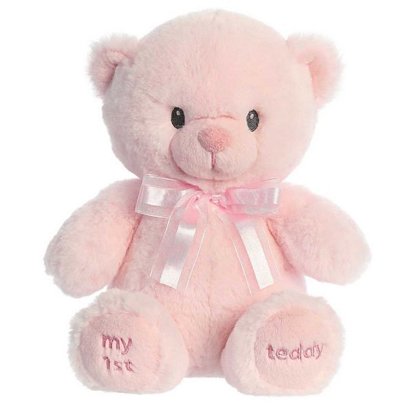 ebba Medium My First Teddy 12" Pink Adorable Baby Stuffed Animal
