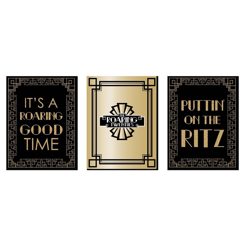 Big Dot of Happiness Roaring 20's - 1920s Wall Art, Room Decor & Art ...