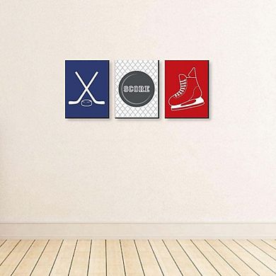 Big Dot of Happiness Shoots and Scores - Hockey - Sports Themed Nursery ...