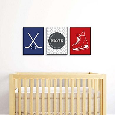 Big Dot of Happiness Shoots and Scores - Hockey - Sports Themed Nursery ...