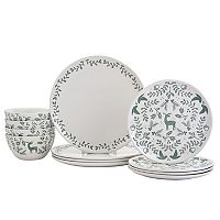Gallery Winter Forest 12-piece Dinnerware Set