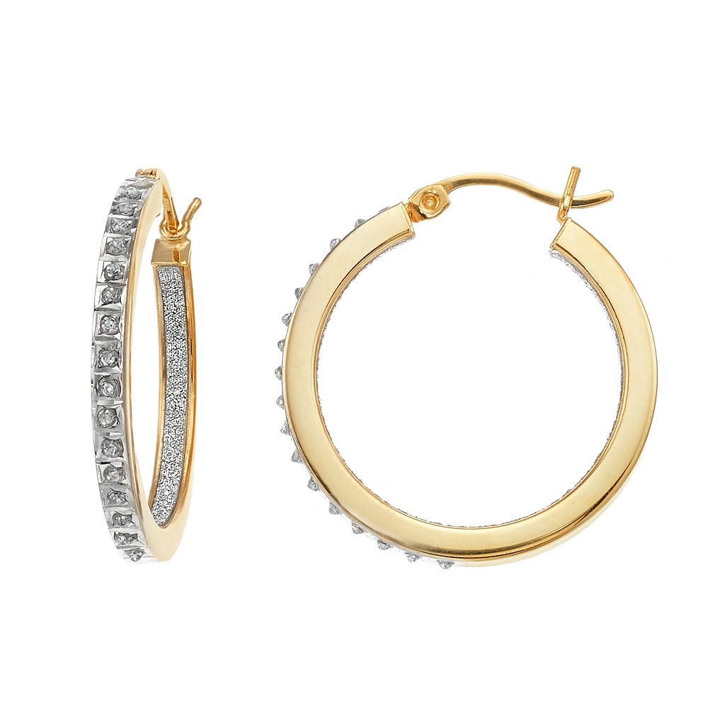 Diamond Mystique 18k Gold Over Sterling Silver Diamond Accent Round ...