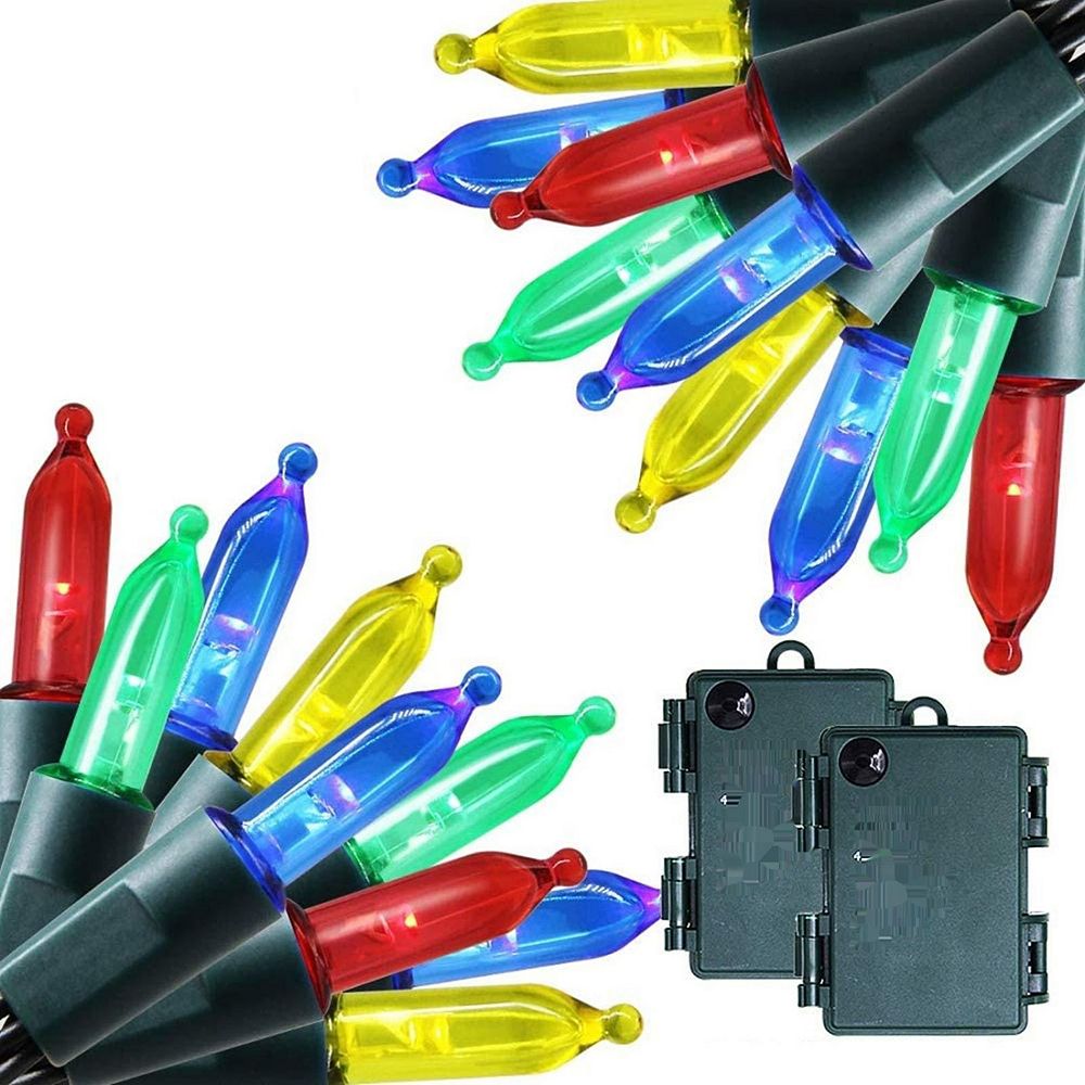 Twinkle Star Lights Battery Operated 50 Led Mini String Light With 8 ...