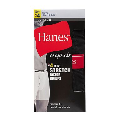 Men's Hanes® Originals Ultimate Boxer Briefs 3-Pack + 1 Bonus Pack