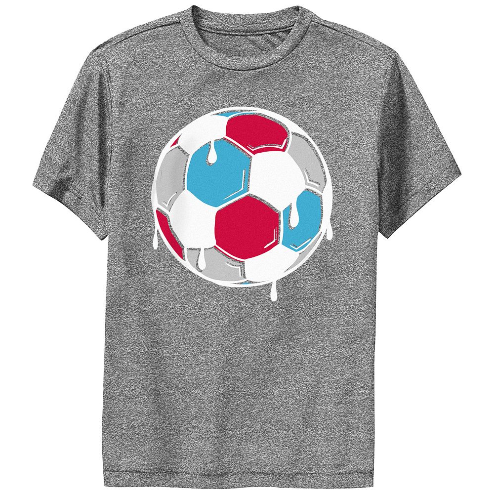 Boys Dripping Soccer Ball Graphic Tee