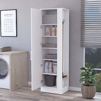 White broom cabinet store