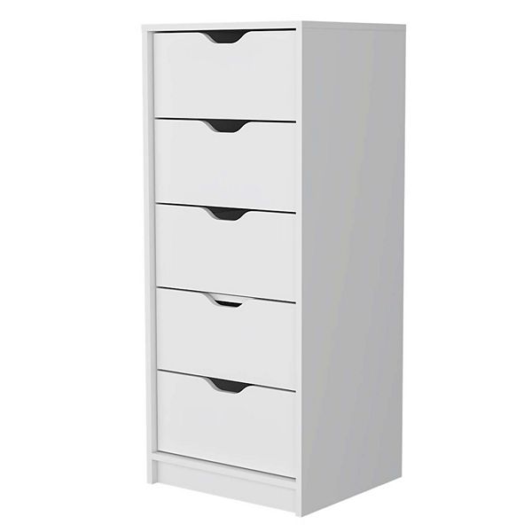 Dillon 5 Narrow Drawer Dresser, Tall Chest of Drawers