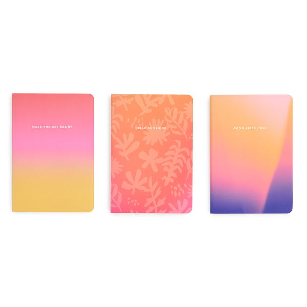 Fringe Studio 3-Pack Gradient Vibes Mini Journal Set